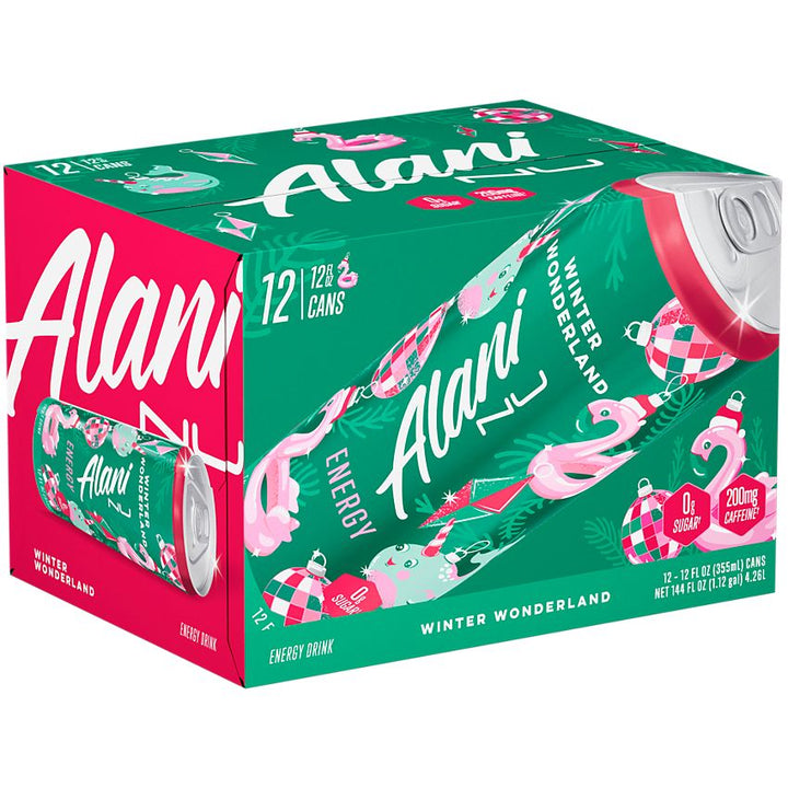 Alani Nu Energy Drink | Winter Wonderland (12 Drinks , 12 Fl Oz. Each)